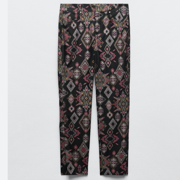Zara | Pants & Jumpsuits | Nwt Zara Printed Bohemian Pants Zara ...